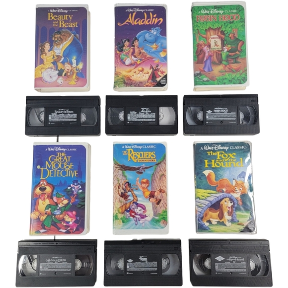 Disney | Media | Disney The Classics Vhs Lot Of 6 Aladdin Robin Hood ...